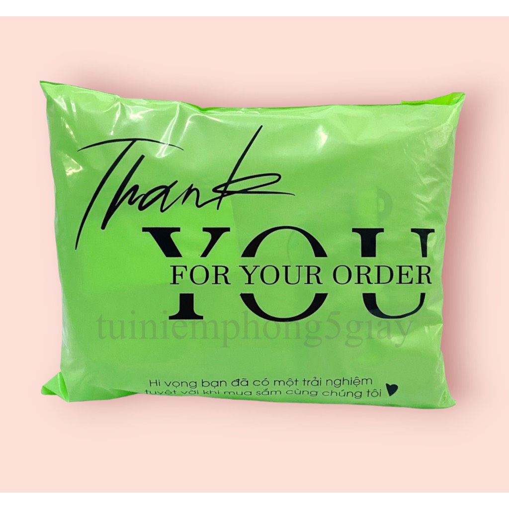 Túi niêm phong In sẵn chữ Thank You! – Mẫu 1 – Túi Niêm Phong 5 Giây